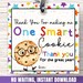 One Smart Cookie Tag Summer Teacher Appreciation Cookie Gift Tag ...