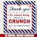 Employee Candy Appreciation Tags Teacher Appreciation Tags Thank You ...