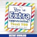 Extra Gum Teacher Appreciation Tags Extra Employee Appreciation Tag ...