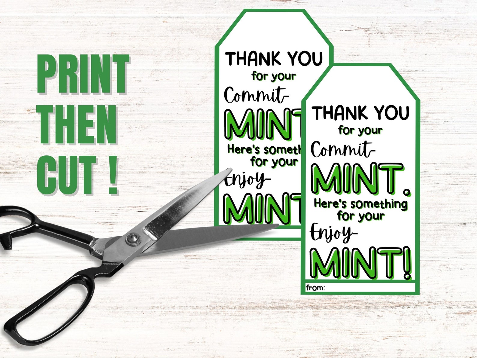 Mint Tags Staff Appreciation Teacher Appreciation Gift Tags Chewing Gum ...