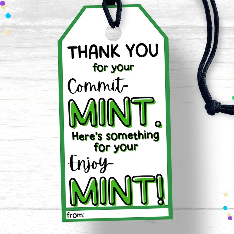 Mint Thank You - Etsy