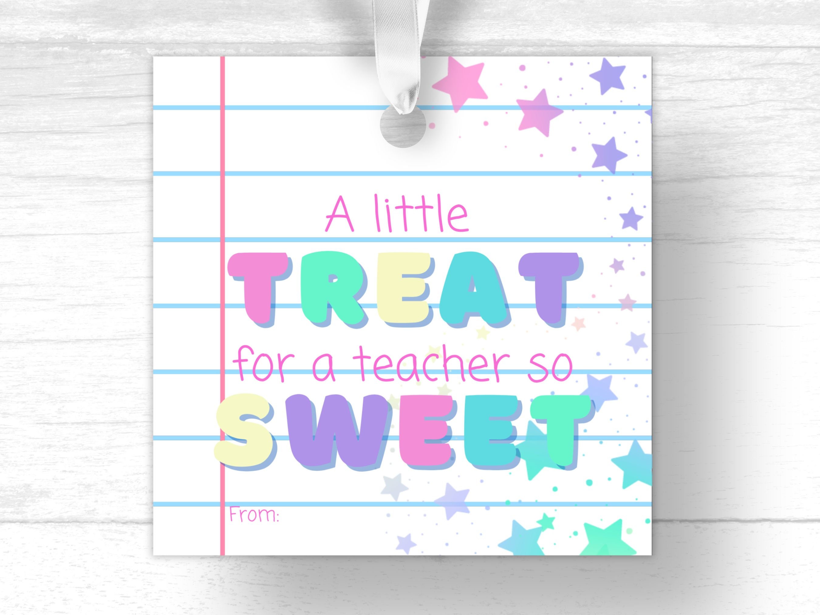 Teacher Appreciation Gift Tags Printable Teacher Thank You Cookie Tag ...