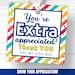 Extra Gum Teacher Appreciation Tags Extra Employee Appreciation Tag ...