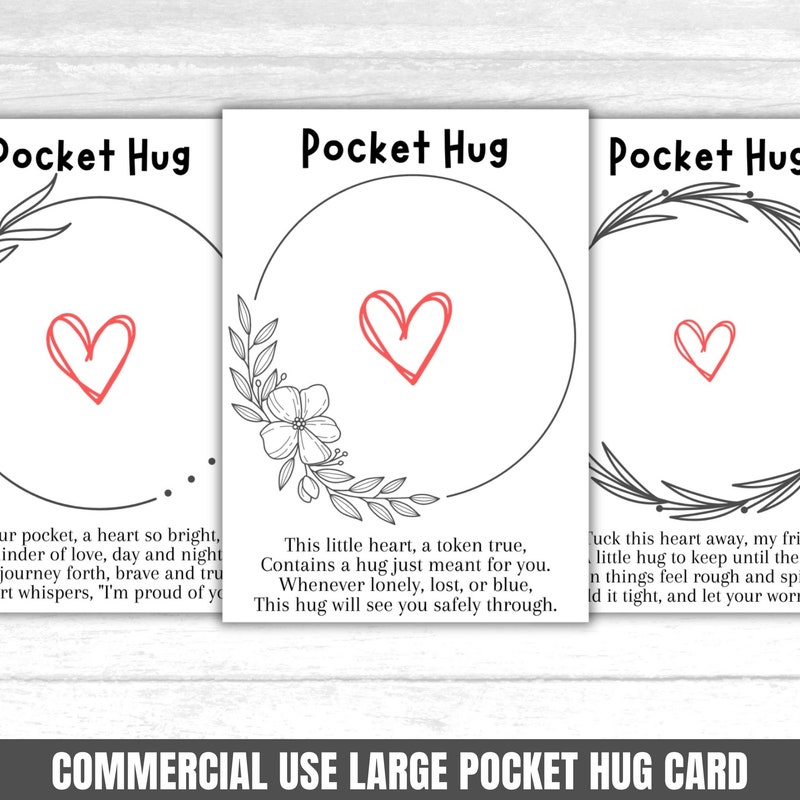 Paper Hug Card - Etsy