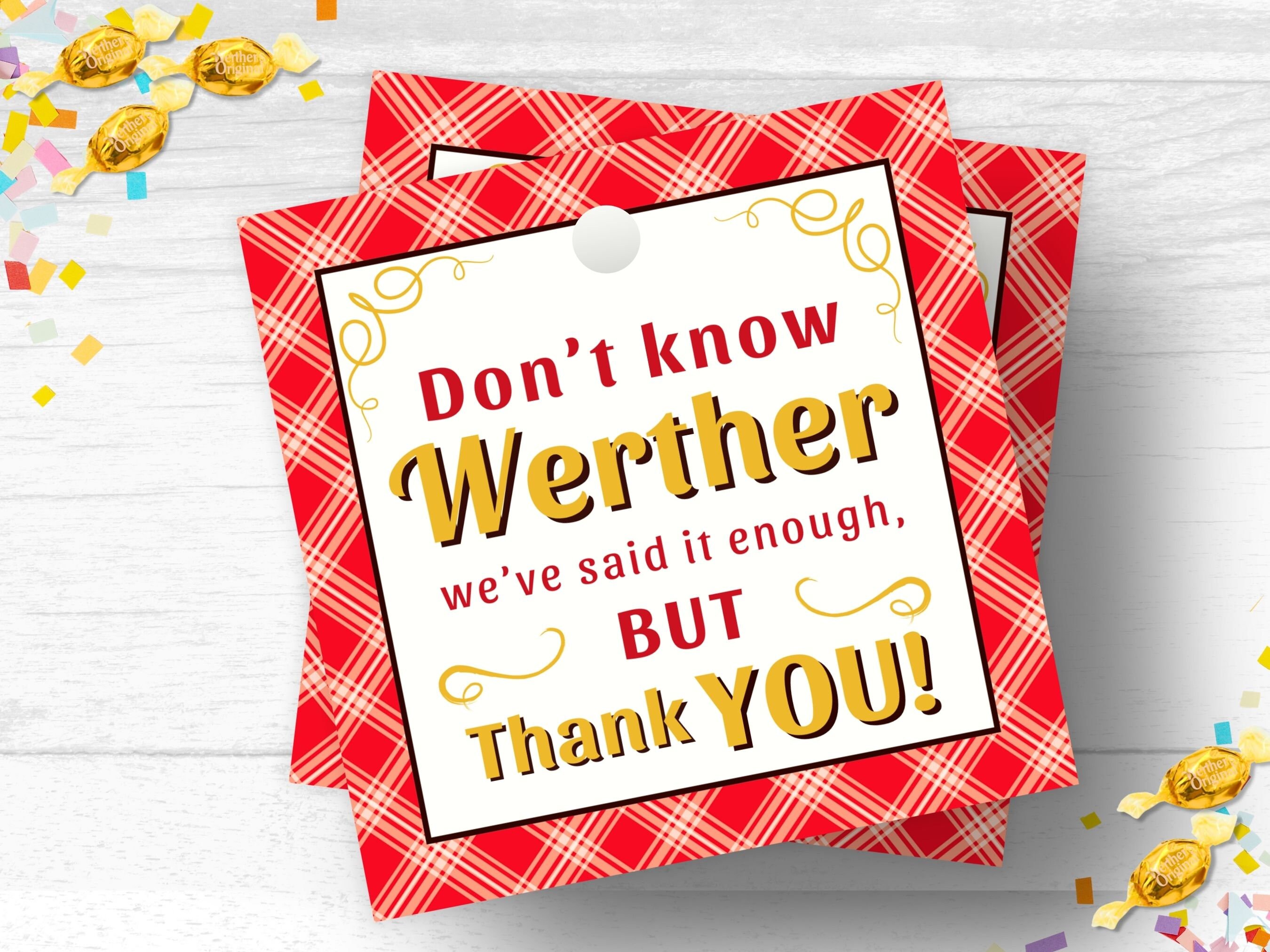 Employee Appreciation Candy Tag Printable Candy Employee Appreciation ...