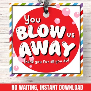 Printable Appreciation Tag for Gum Teacher Appreciation Tag Employee ...