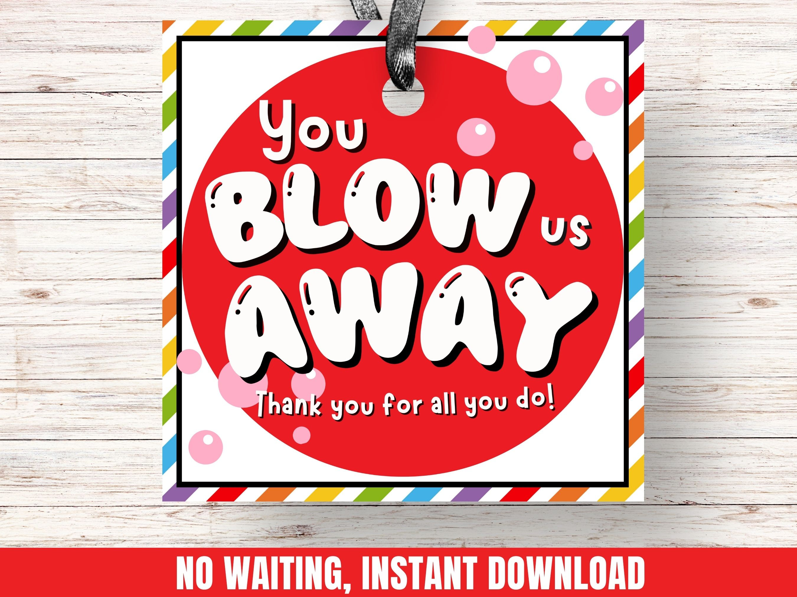 Printable Appreciation Tag for Gum Teacher Appreciation Tag Employee ...