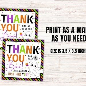 Employee Halloween Tag Teacher Appreciation Candy Tags Halloween Tags ...