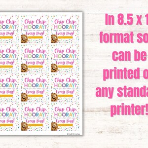 Chip Chip Hooray Appreciation Gift Tag Printable Chip Chip Hurray ...