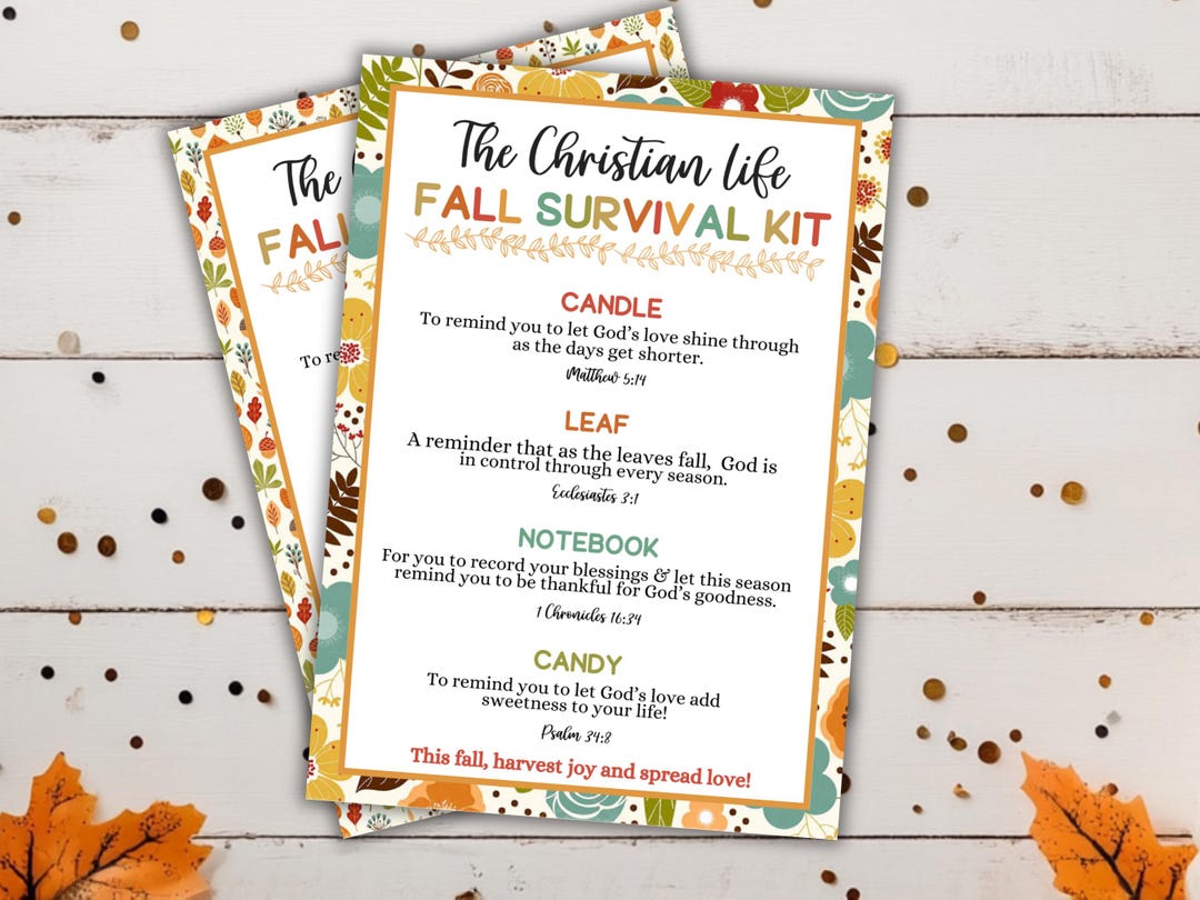 God's Survival Kit Christian Teacher Appreciation Church Volunteers ...