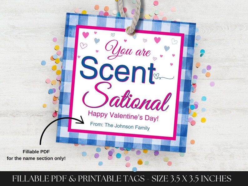 Valentine Tag Bath & Body Work Inspired Scent-sational Gift Tag, Non ...
