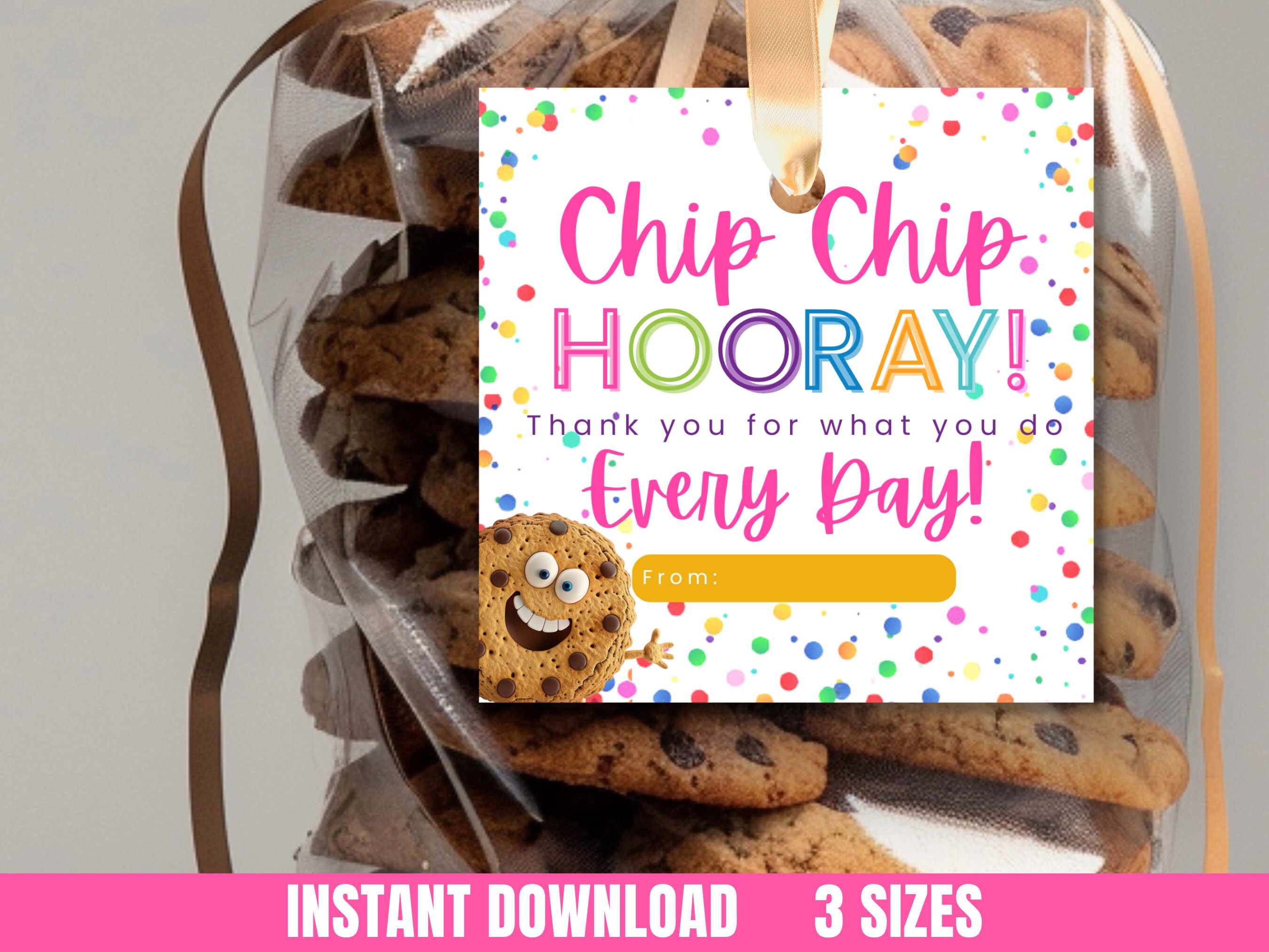Chip Chip Hooray Appreciation Gift Tag Printable Chip Chip Hurray ...