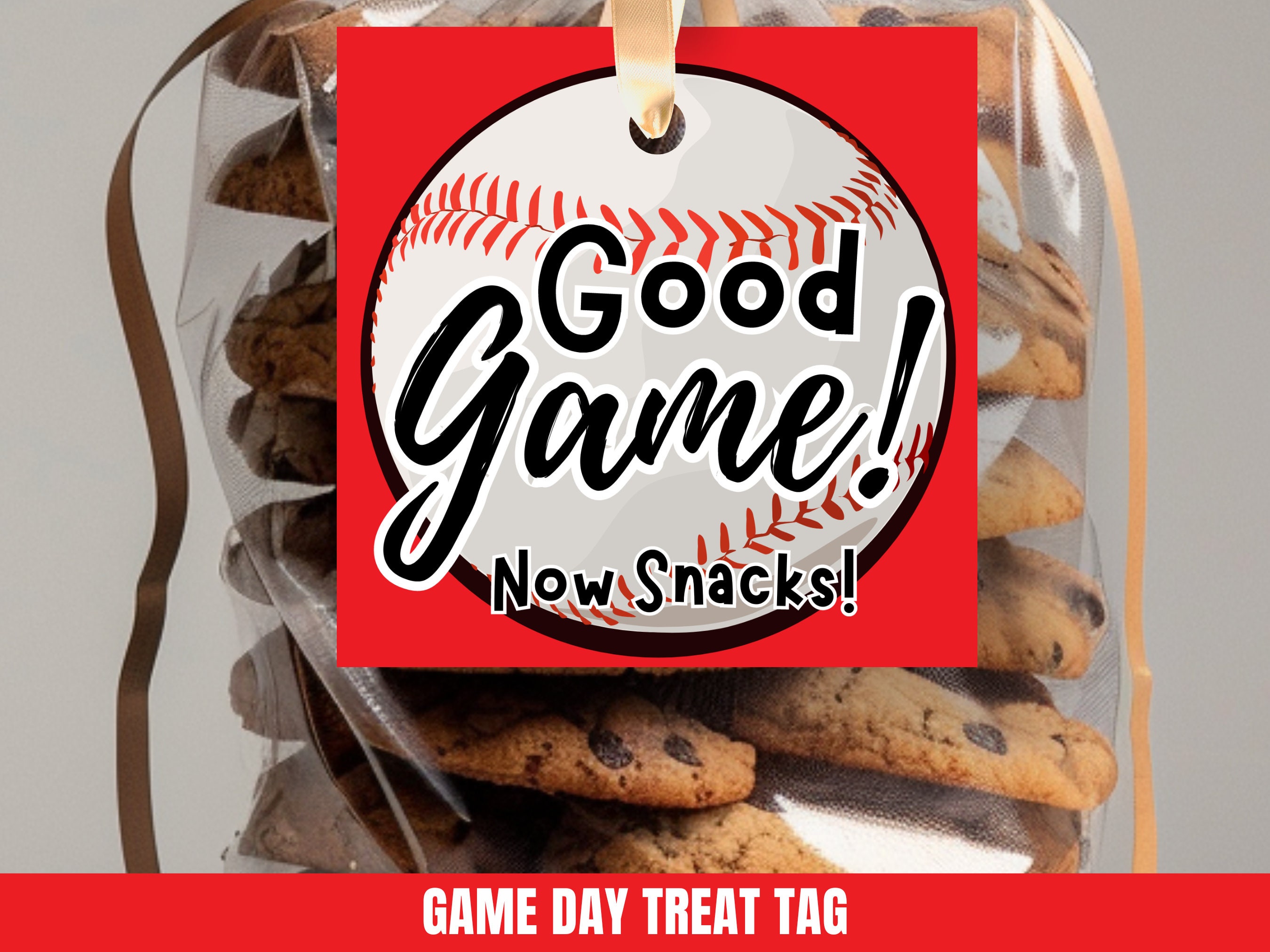 Baseball Game Day Treat Tag Baseball Kids Sports Tag Baseball Team ...