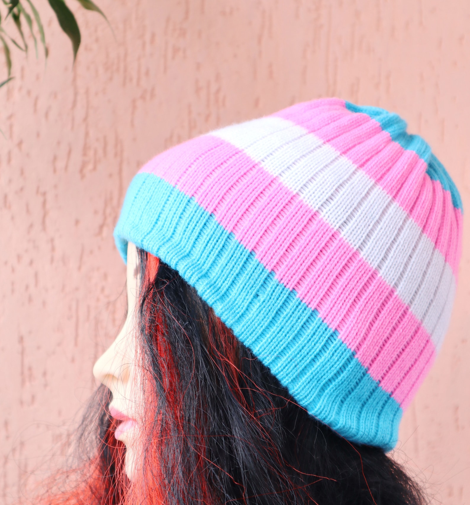 LGBT Trans Beanie Hat Flag Transgender Beanie Knitted Hat | Etsy