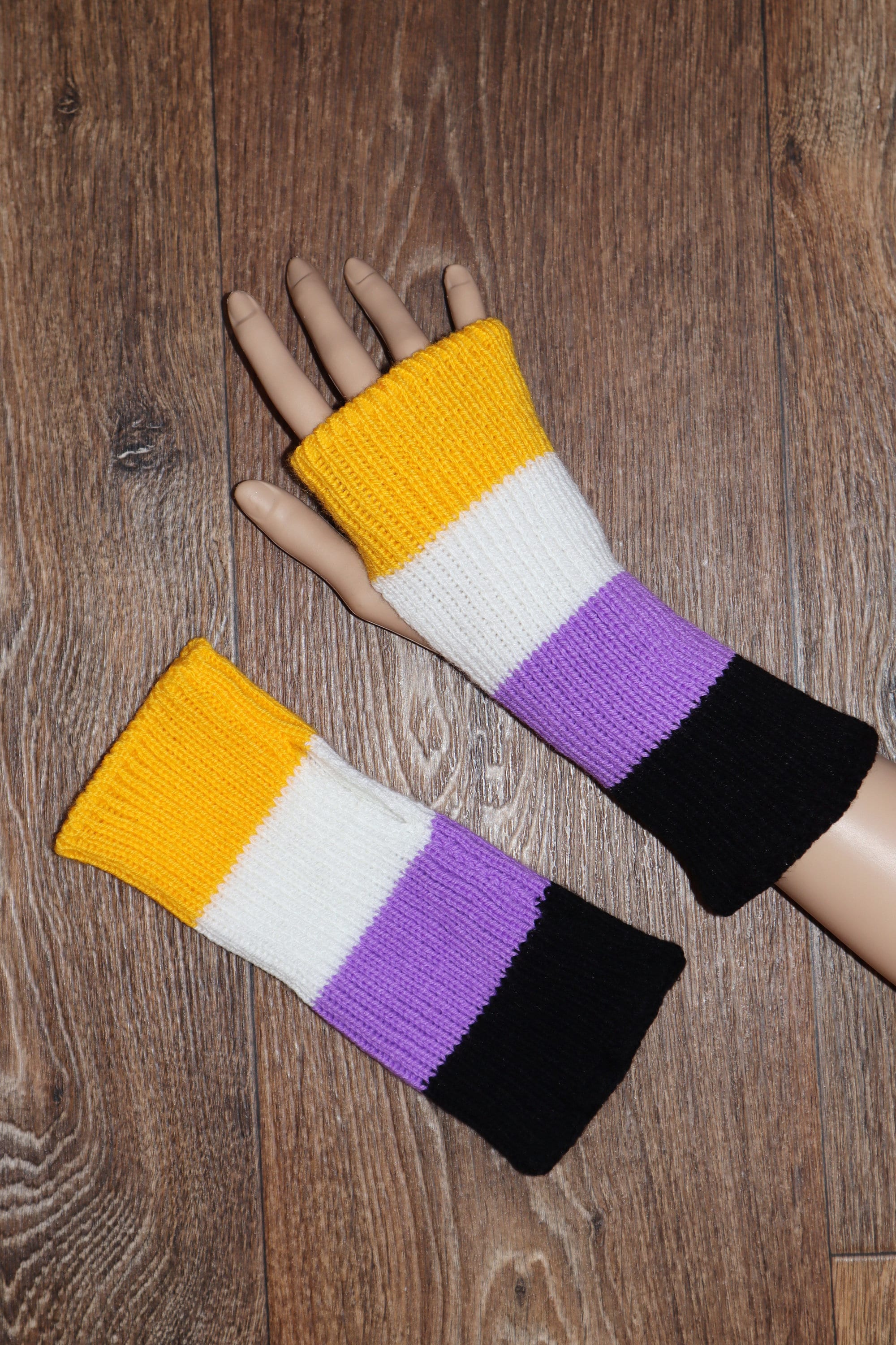 Nonbinary Pride Gloves LGBT Nonbinary Pride Gloves Nonbinary - Etsy