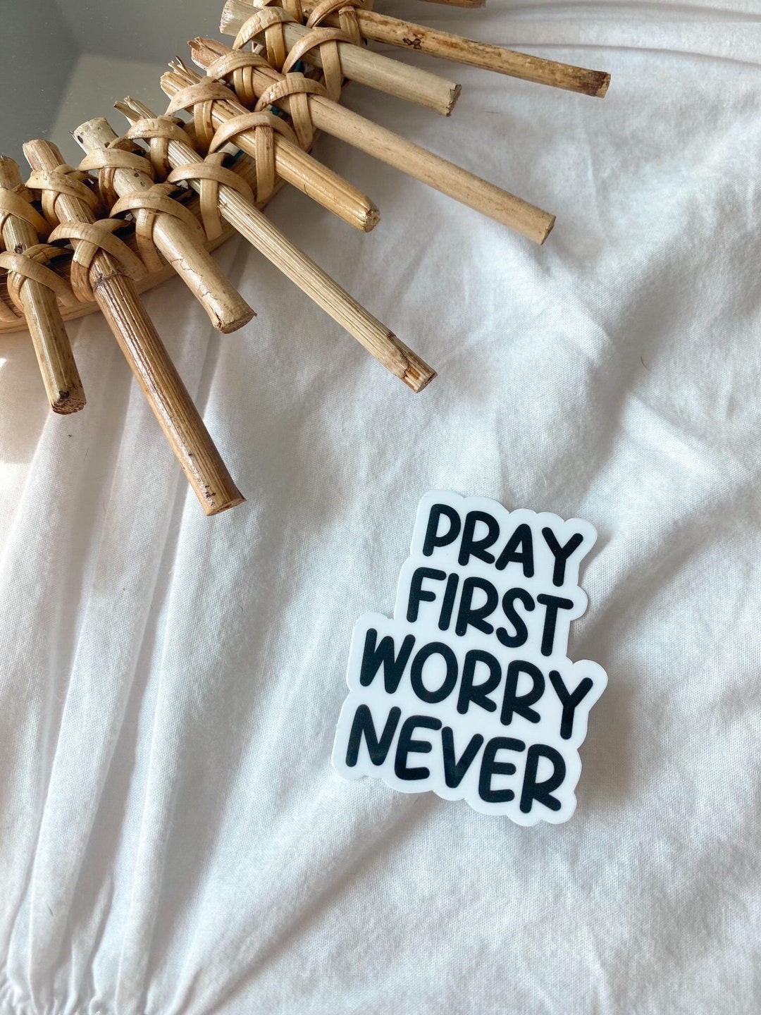 Pray First Worry Never Bible Stickers Faith Stickers Jesus God Journal ...