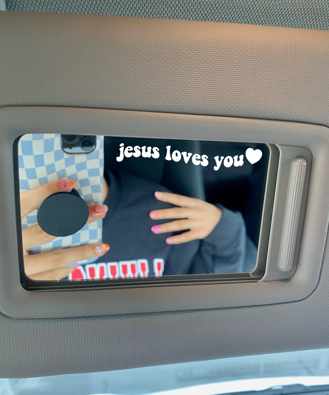 Different Messages to Choose From | Christian Car Mirror Decal | Faith ...