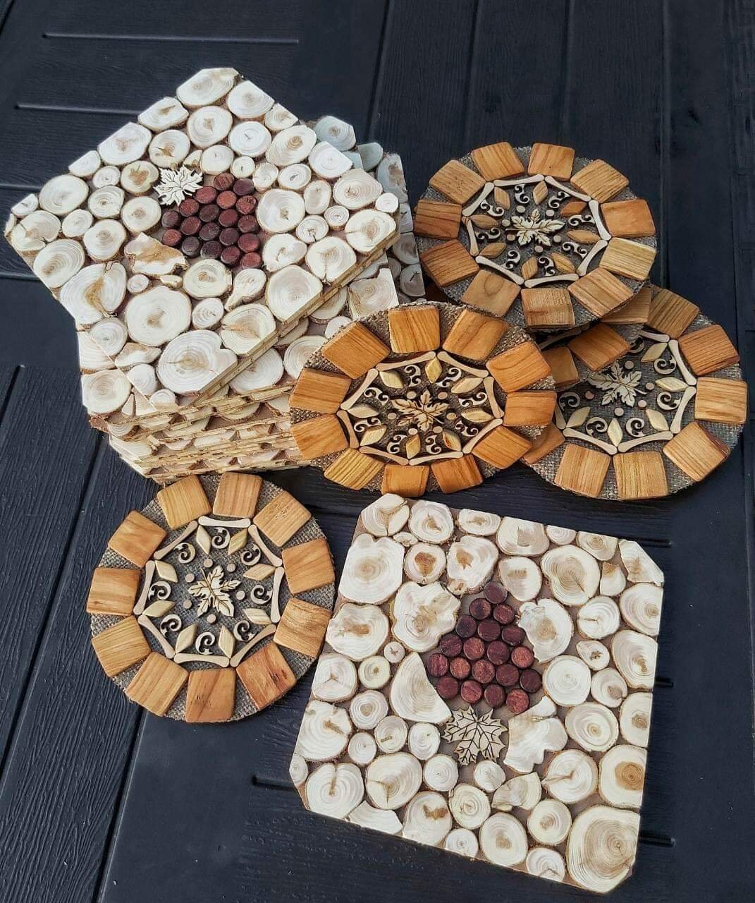Wooden Trivets Hot pads Wood Decor Hot Pad Stands for hot | Etsy
