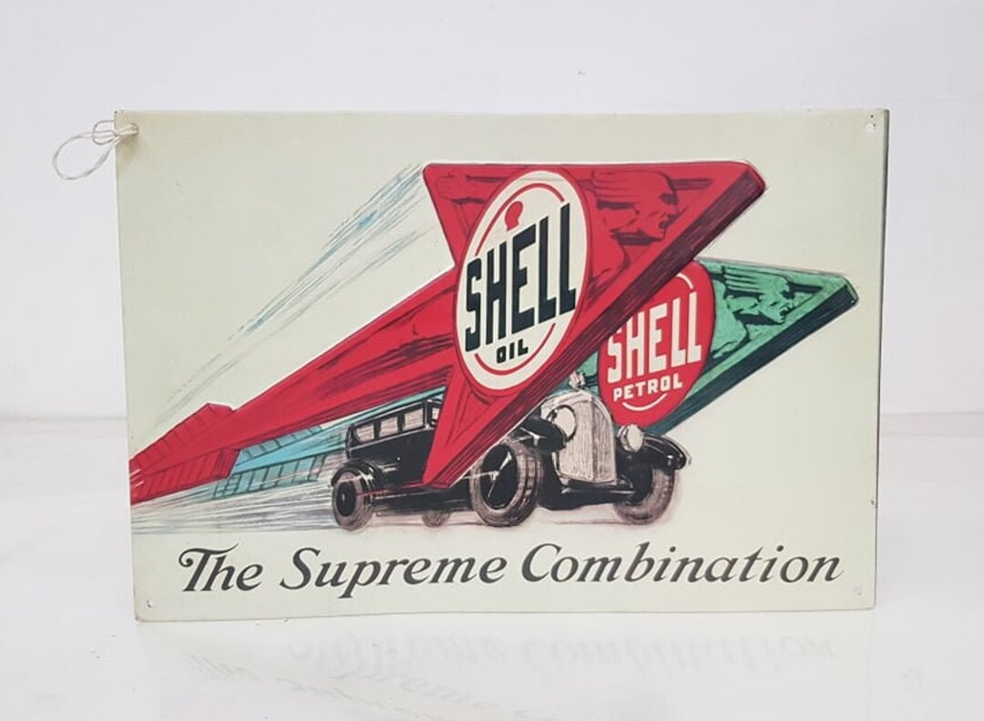 Shell Motor Oil Vintage Style Metal Sign - Etsy
