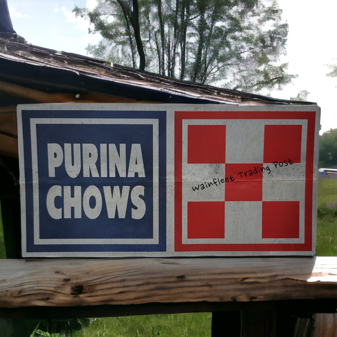 Purina Chows Sign Rustic Metal Farm Sign - Etsy