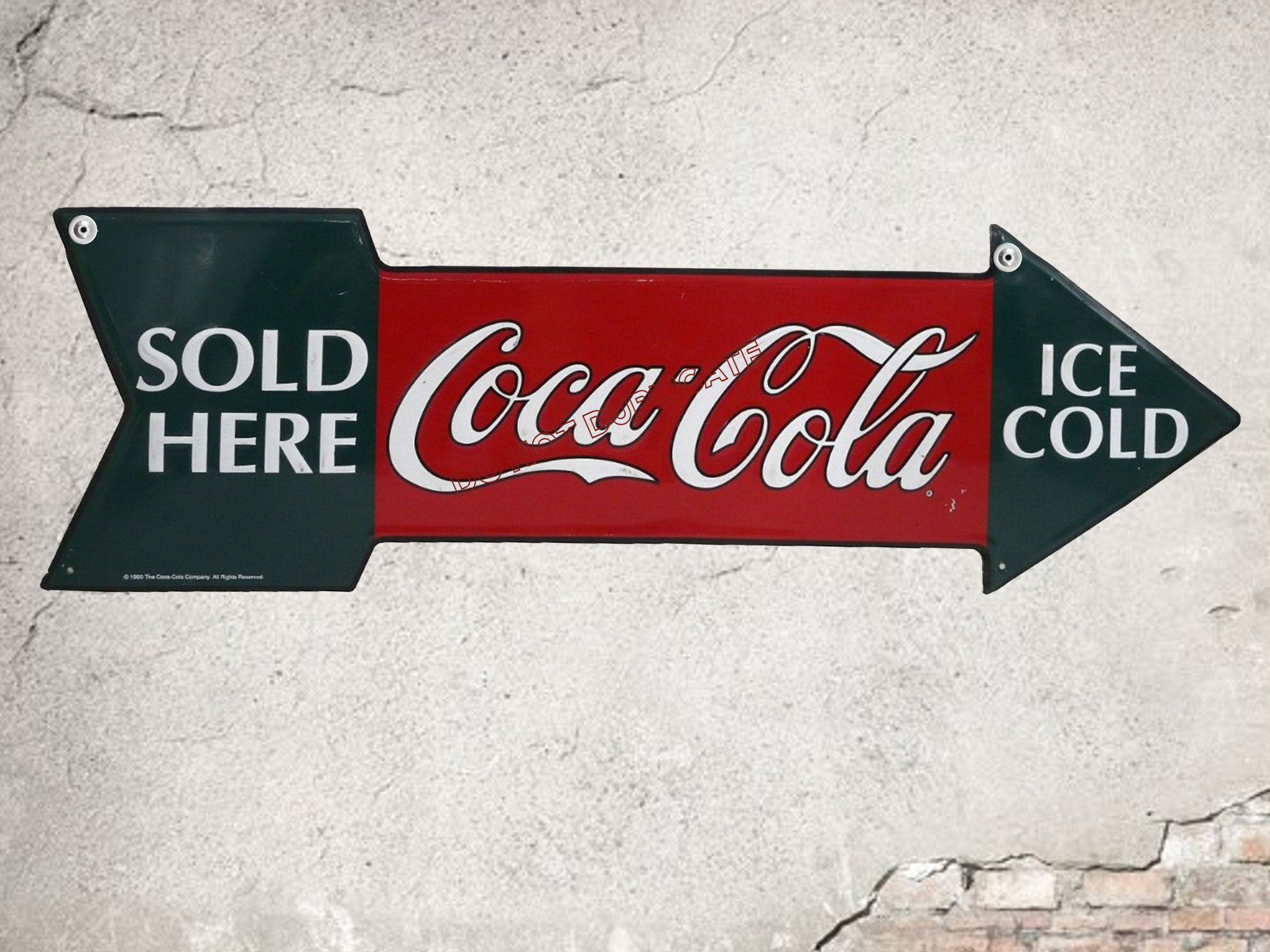 Metal Coca-cola Sign Coke Sign Retro Advertising - Etsy