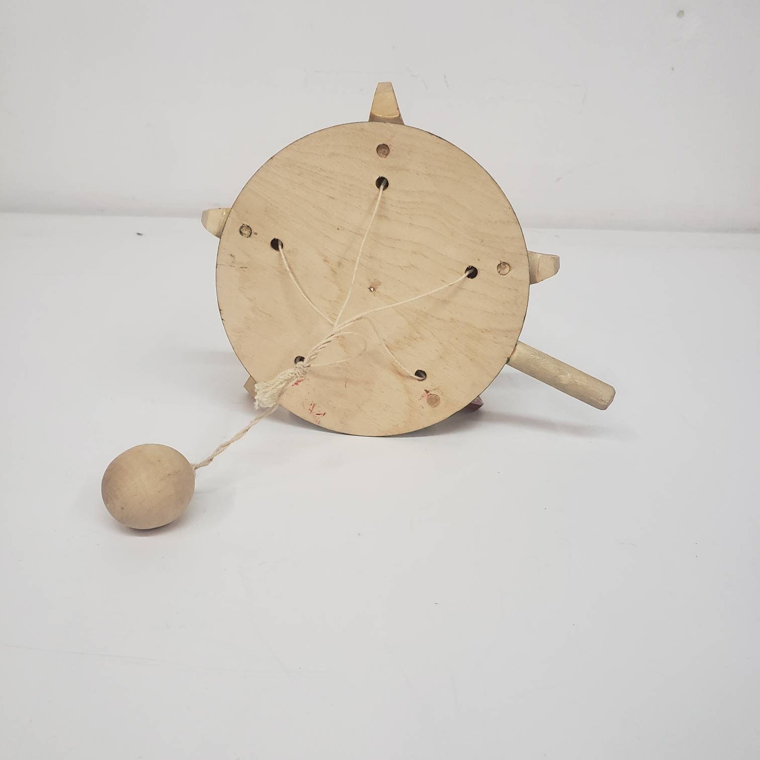 Wooden String Toy Vintage Paddle and Ball Moving Chickens - Etsy