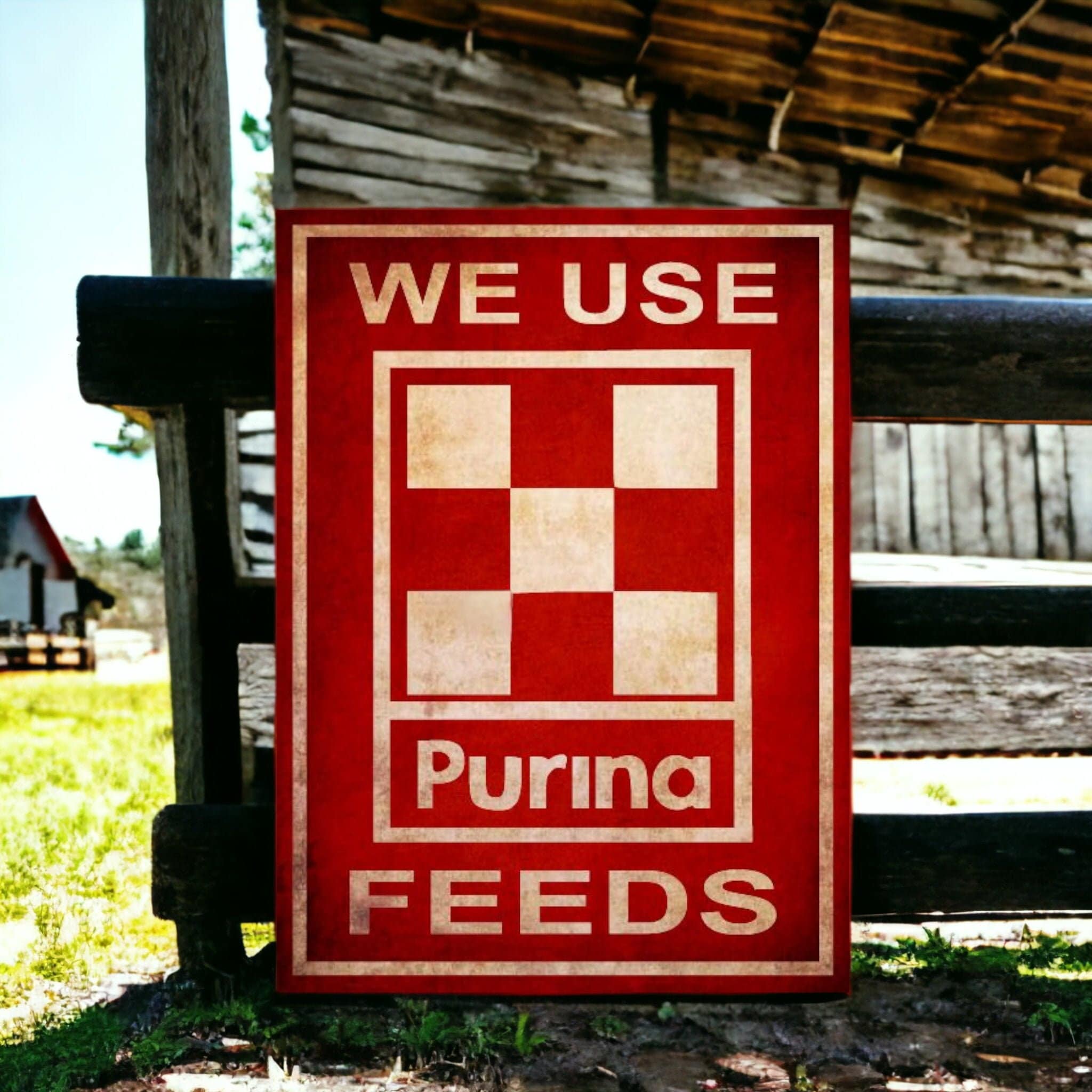 Purina Feeds Sign - Rustic Styled Farm Decor - Etsy