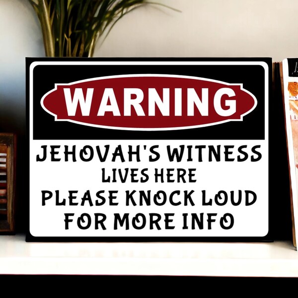 Jehovah Witness Sign - Etsy