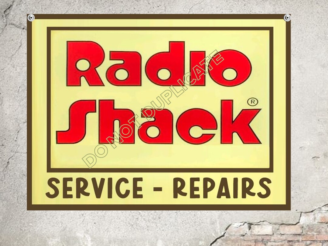 Vintage Radio Shack Sign Reproduction Add Your Name - Etsy