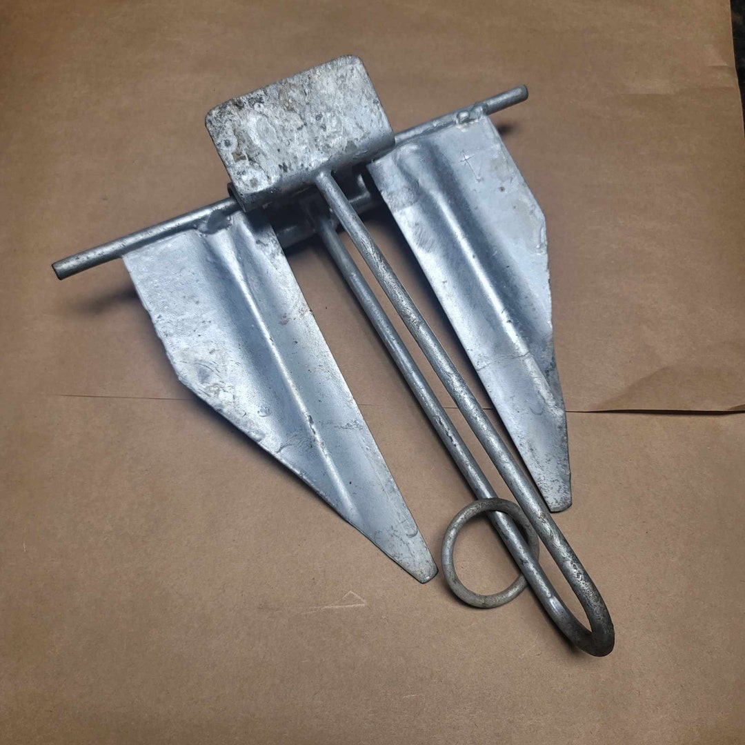 Danforth Style Fluke Utility Anchor Galvanized - Etsy