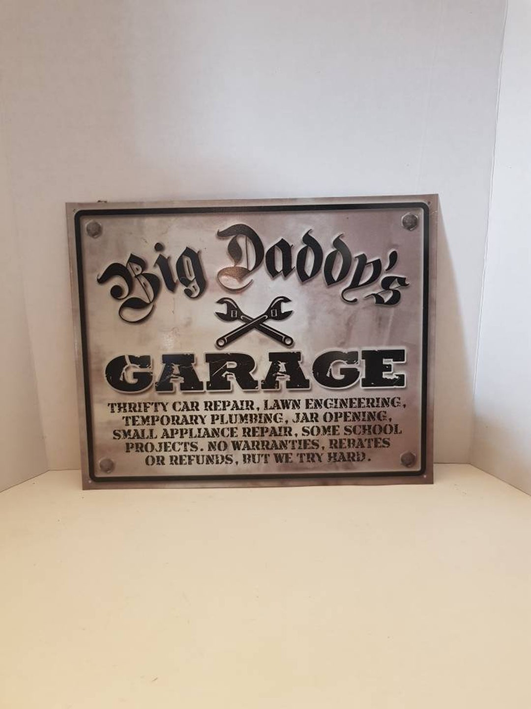 Big Daddy's Garage Metal Sign - Etsy