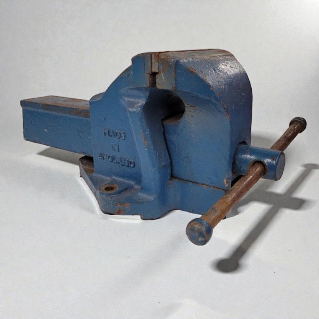 Vintage Heavy-duty Record Vise 6-inch Jaws – English-made Industrial ...
