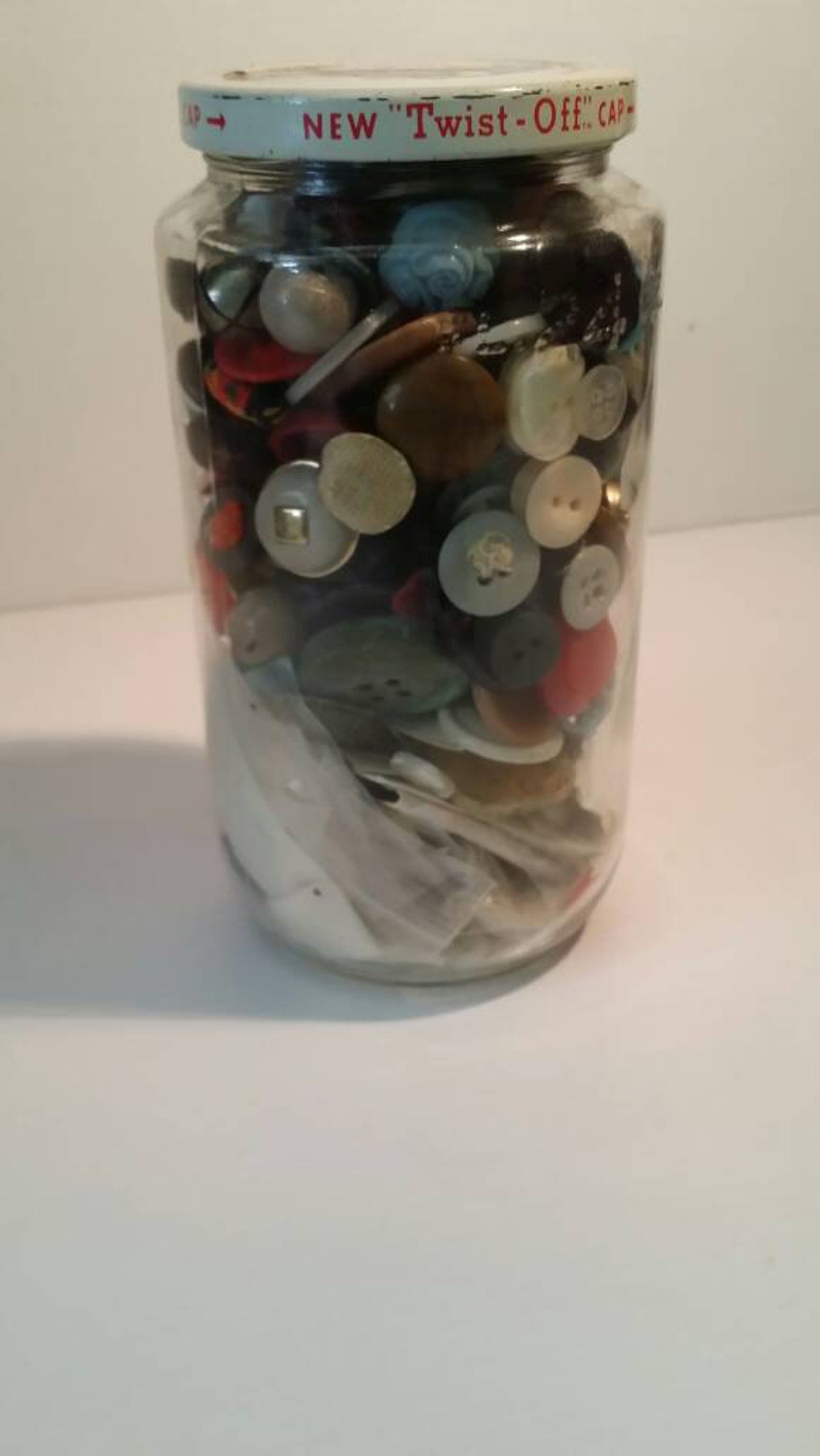 Jars With Vintage Buttons - Etsy