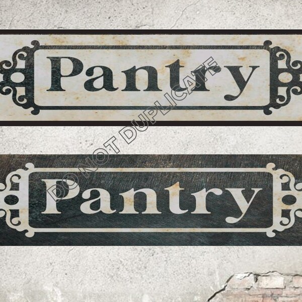 Rustic Pantry Sign - Etsy