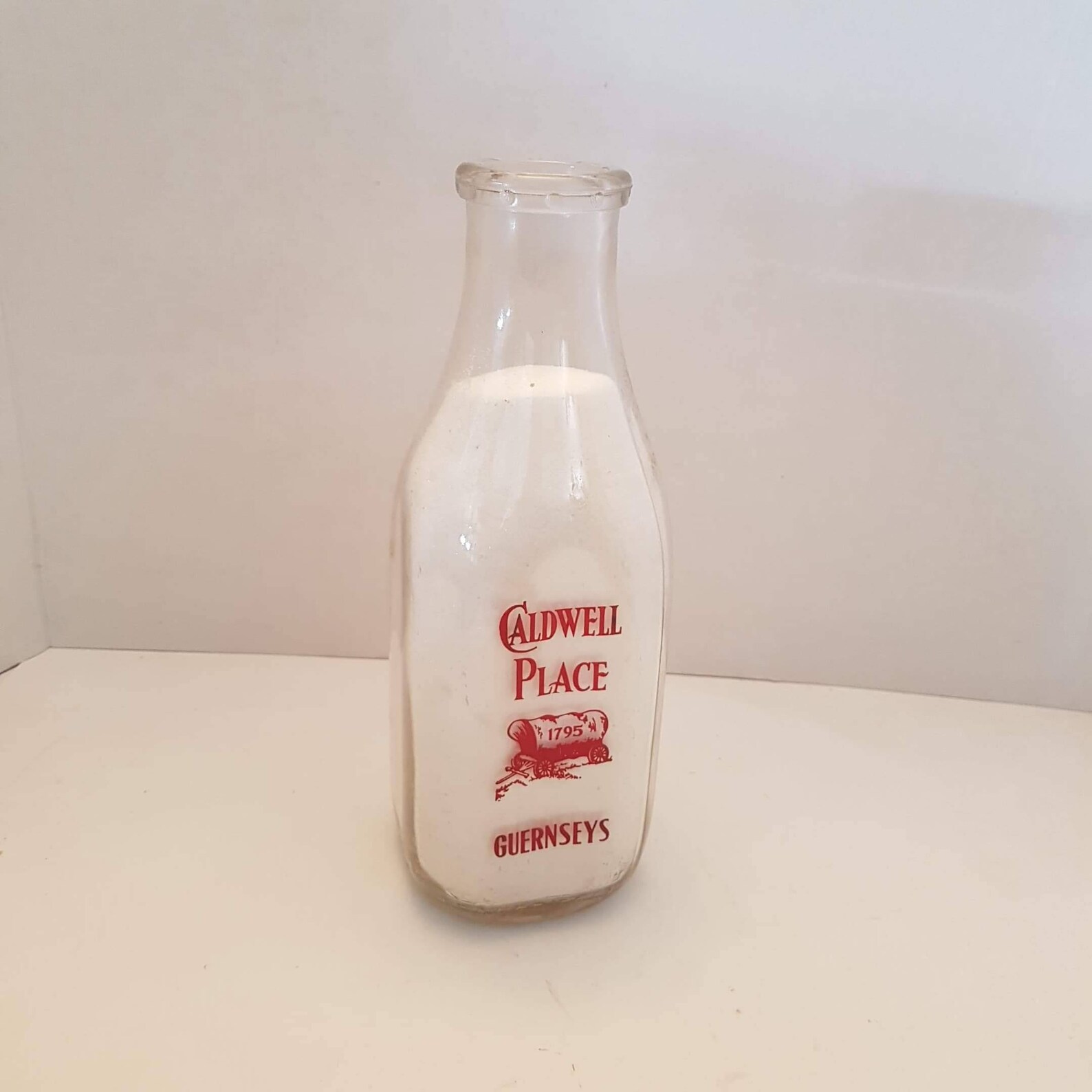 Vintage Glass Milk Bottle - Etsy