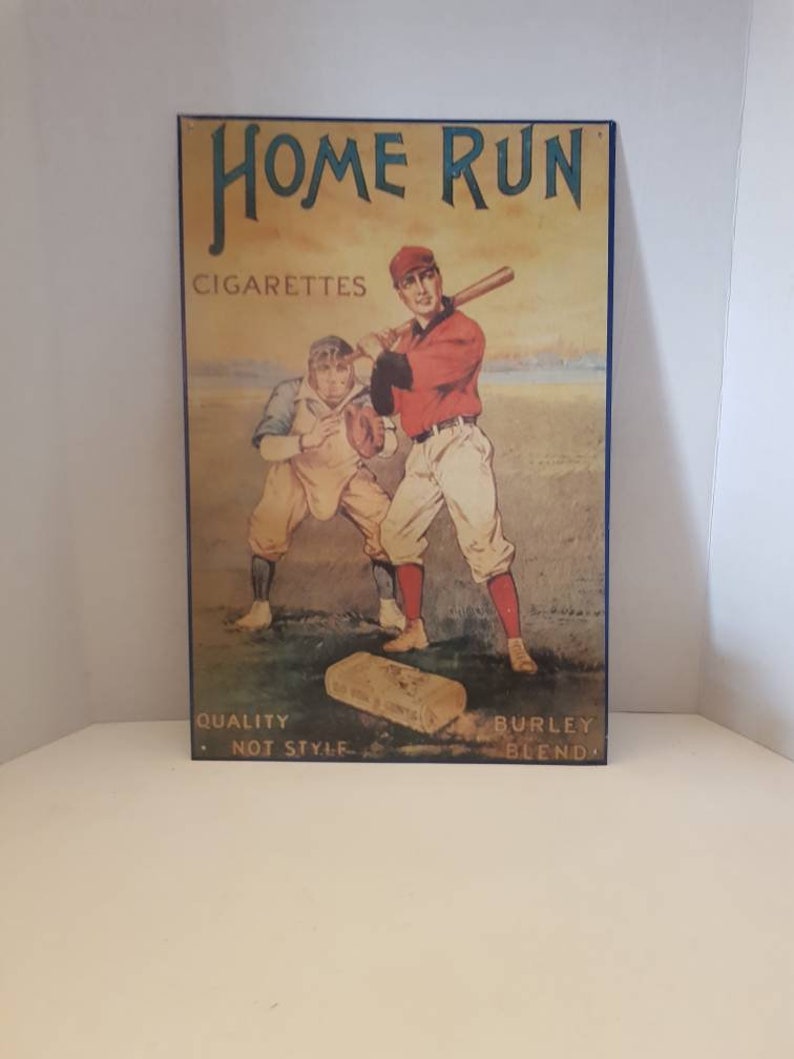Home Run Cigarettes Metal Sign - Etsy