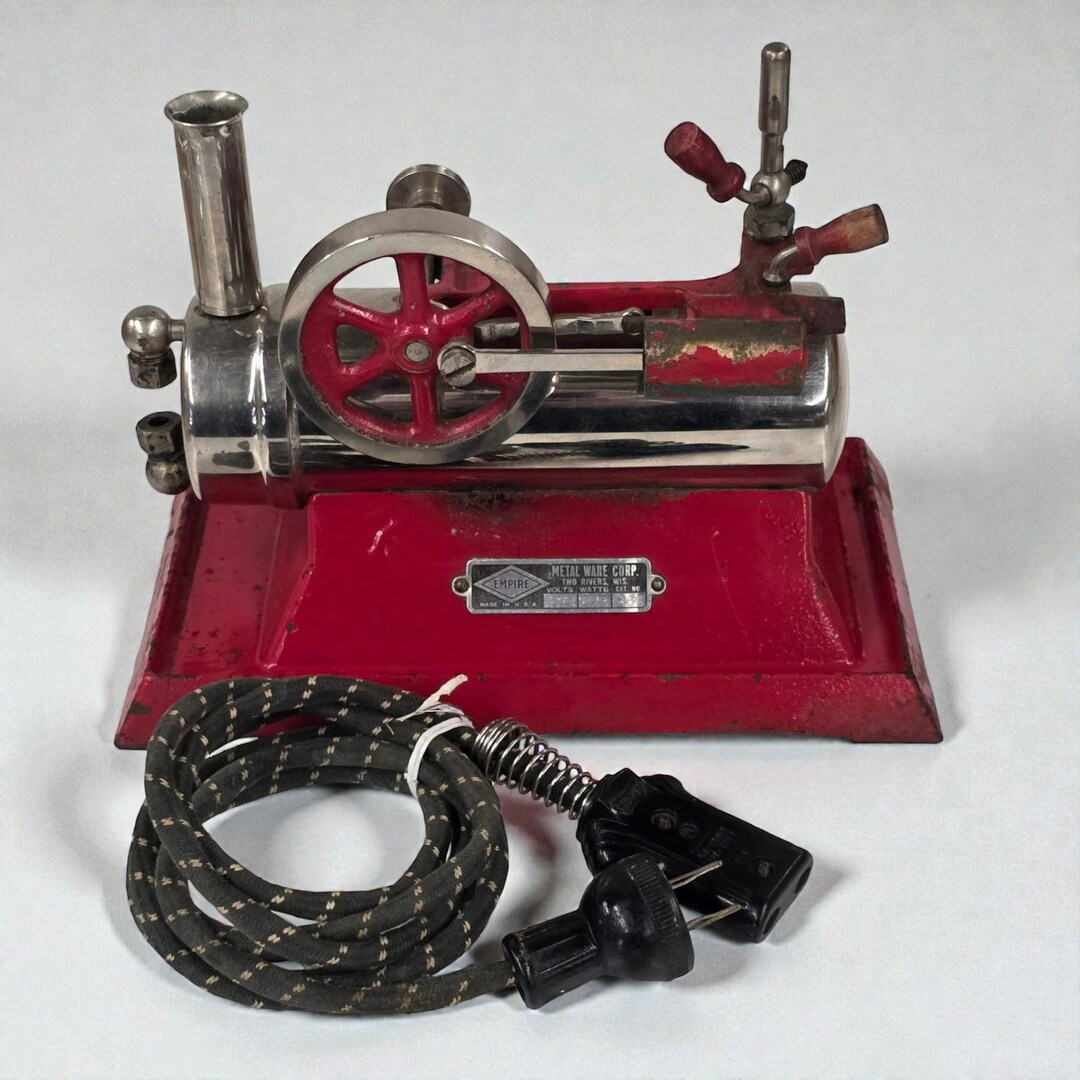 Antique Empire Toy Steam Engine Model B30 – Cast Iron Base – Brass ...
