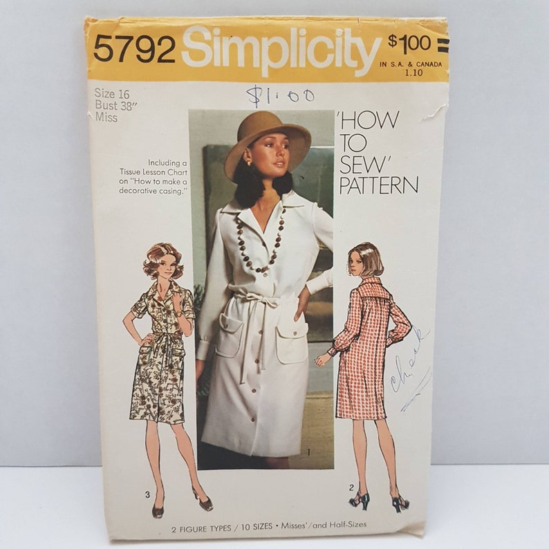 Simplicity Sewing Pattern 5792 - Etsy