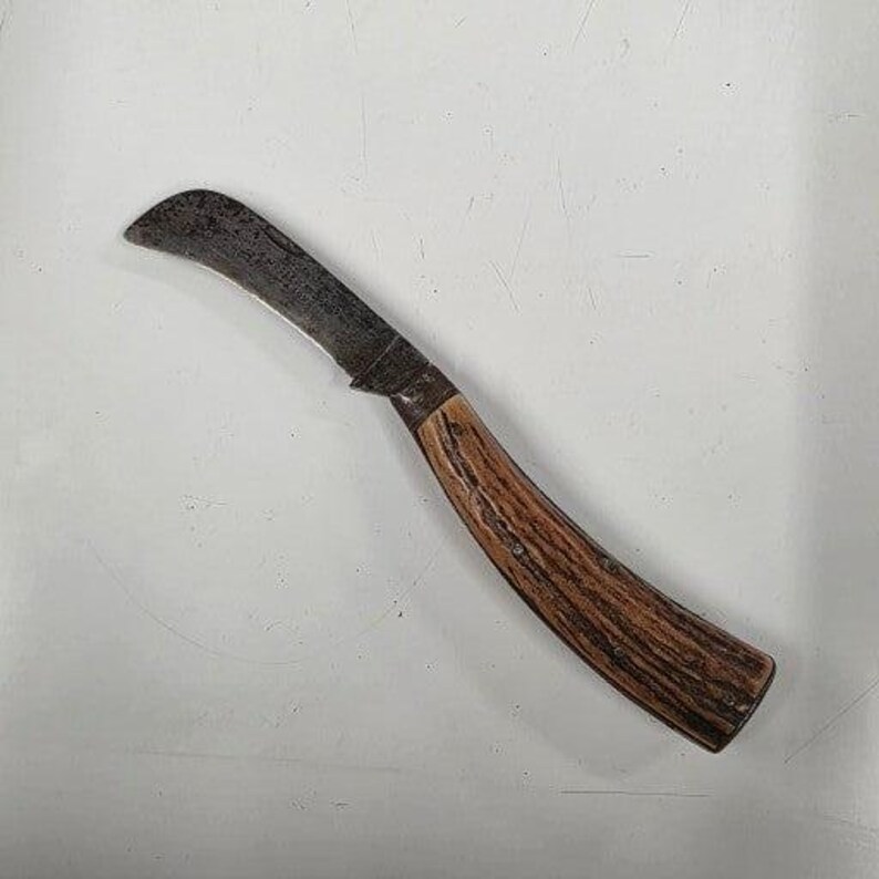 Rare Joseph Rogers & Sons No. 6 Stag Antler Folding Knife 8" Victorian ...