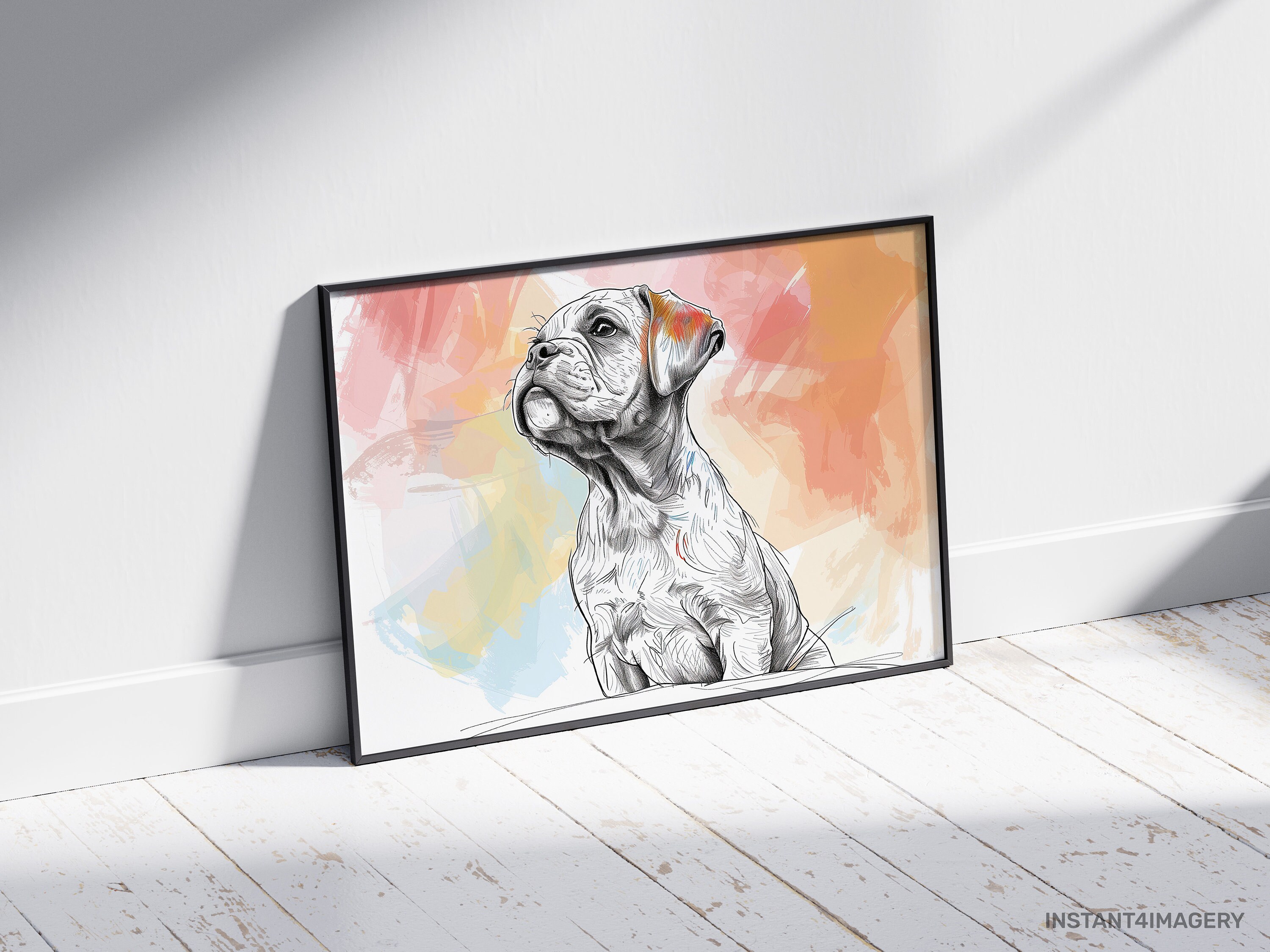 Puppy Art Line Art Puppy Painting Pups Puppy Artwork Cute Puppies Art ...