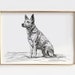 Labrador Line Drawing Labrador Wall Art Line Drawing Labrador Retriever ...