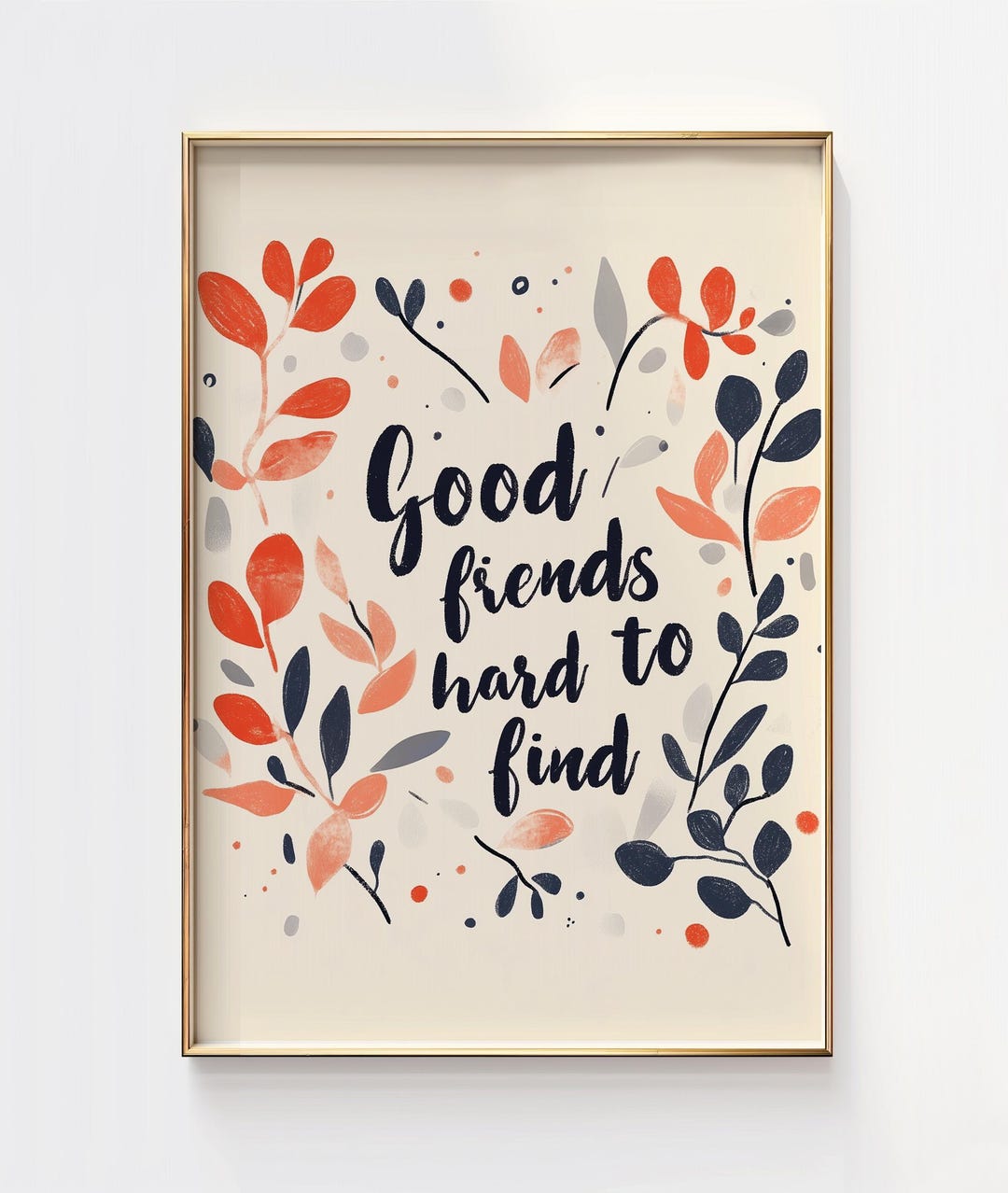 Good Friends Hard to Find Friendship Canvas Wall Art Wall Decor for ...