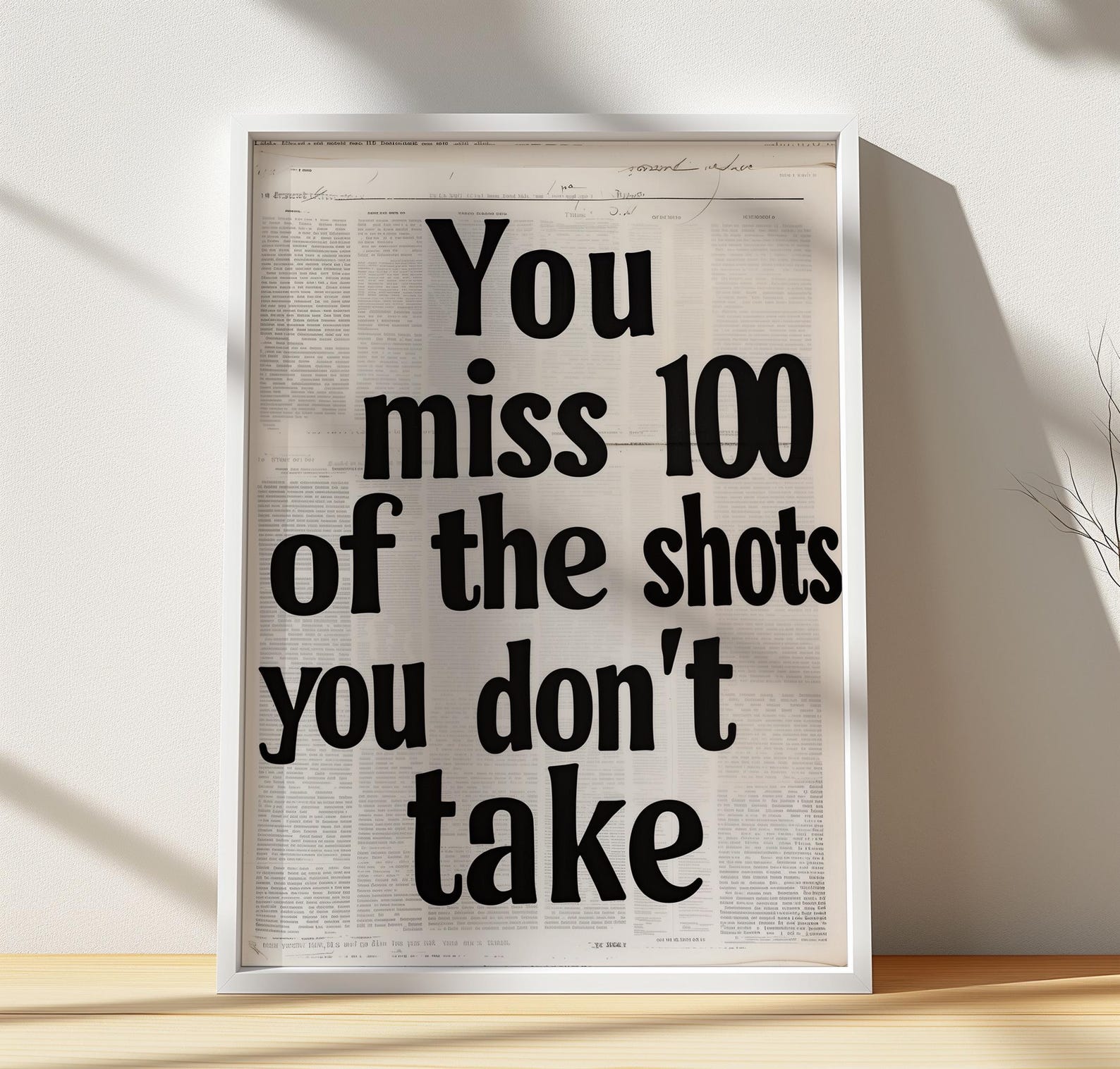 You Miss 100 of the Shots You Don't Take Michael Scott Quote Shot Wayne ...