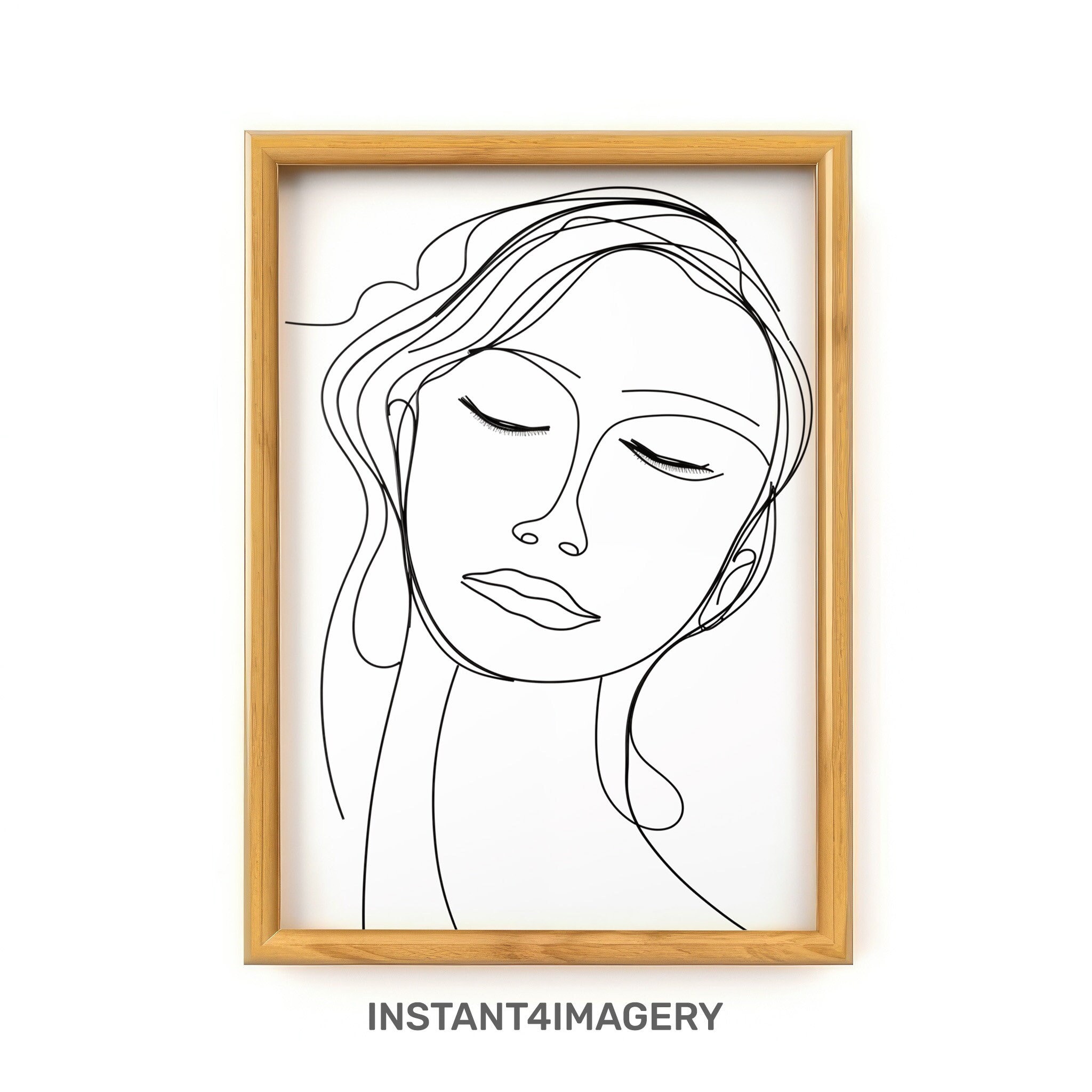 Female Line Art Woman Face 1 Line Drawing Face Abstract Face One Line ...