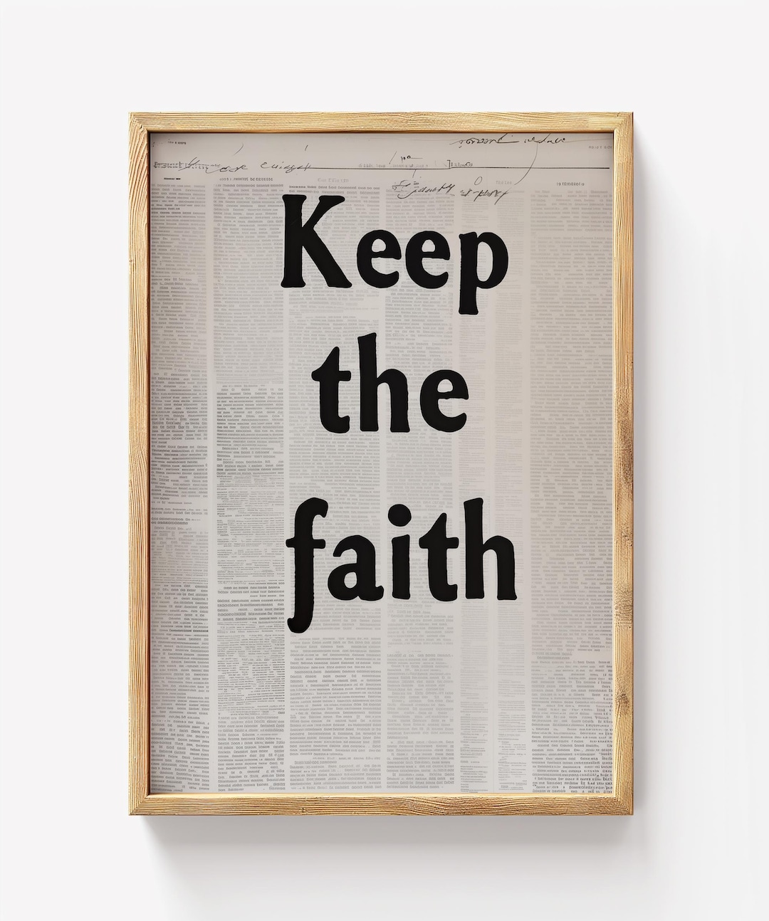 Keep the Faith Quotes Typo Poster Law of Attraction Affirmations ...