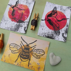 Set of Three Postcards - Etsy