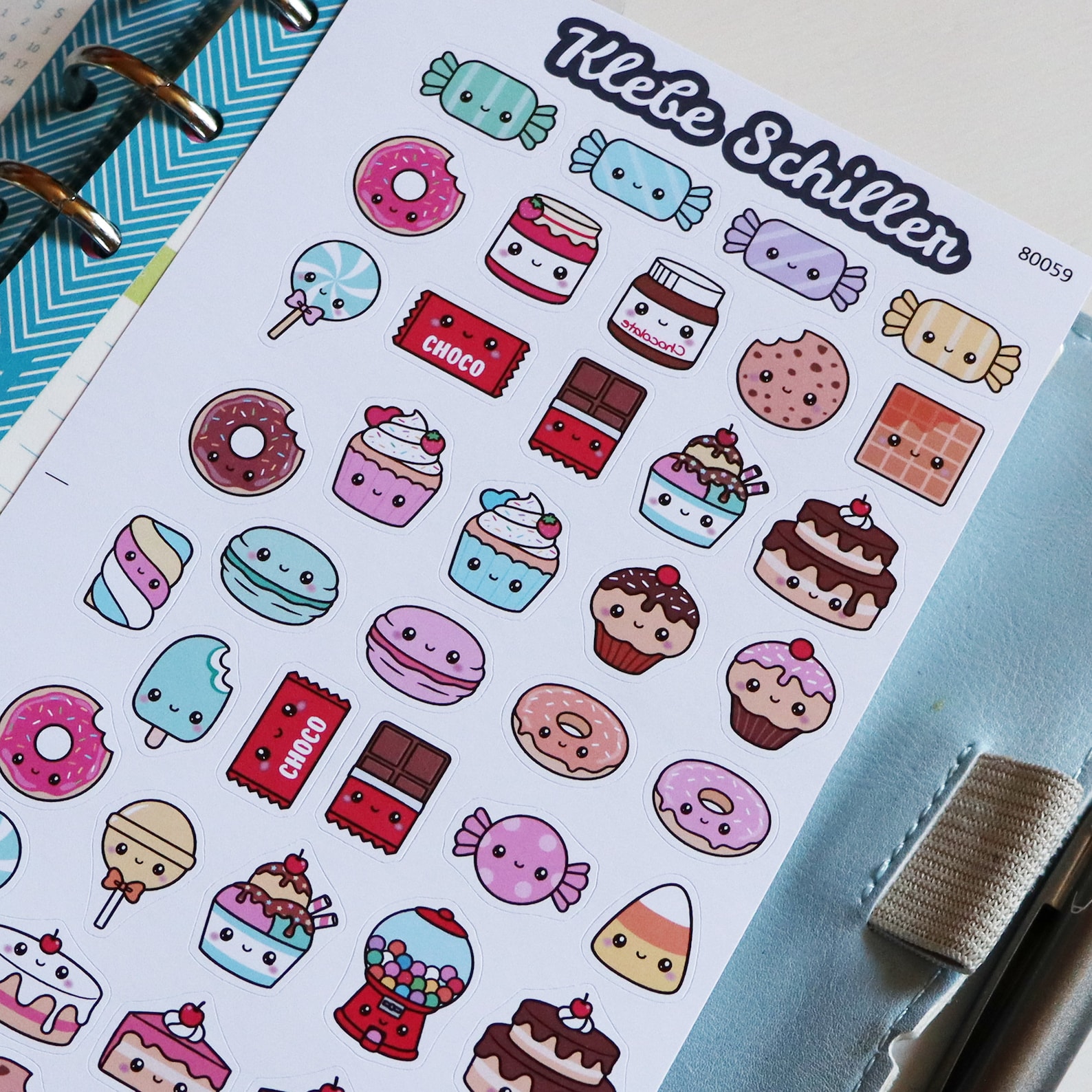 80059 Candy Stickers for Filofaxing & Scrapbooking Kawaii | Etsy