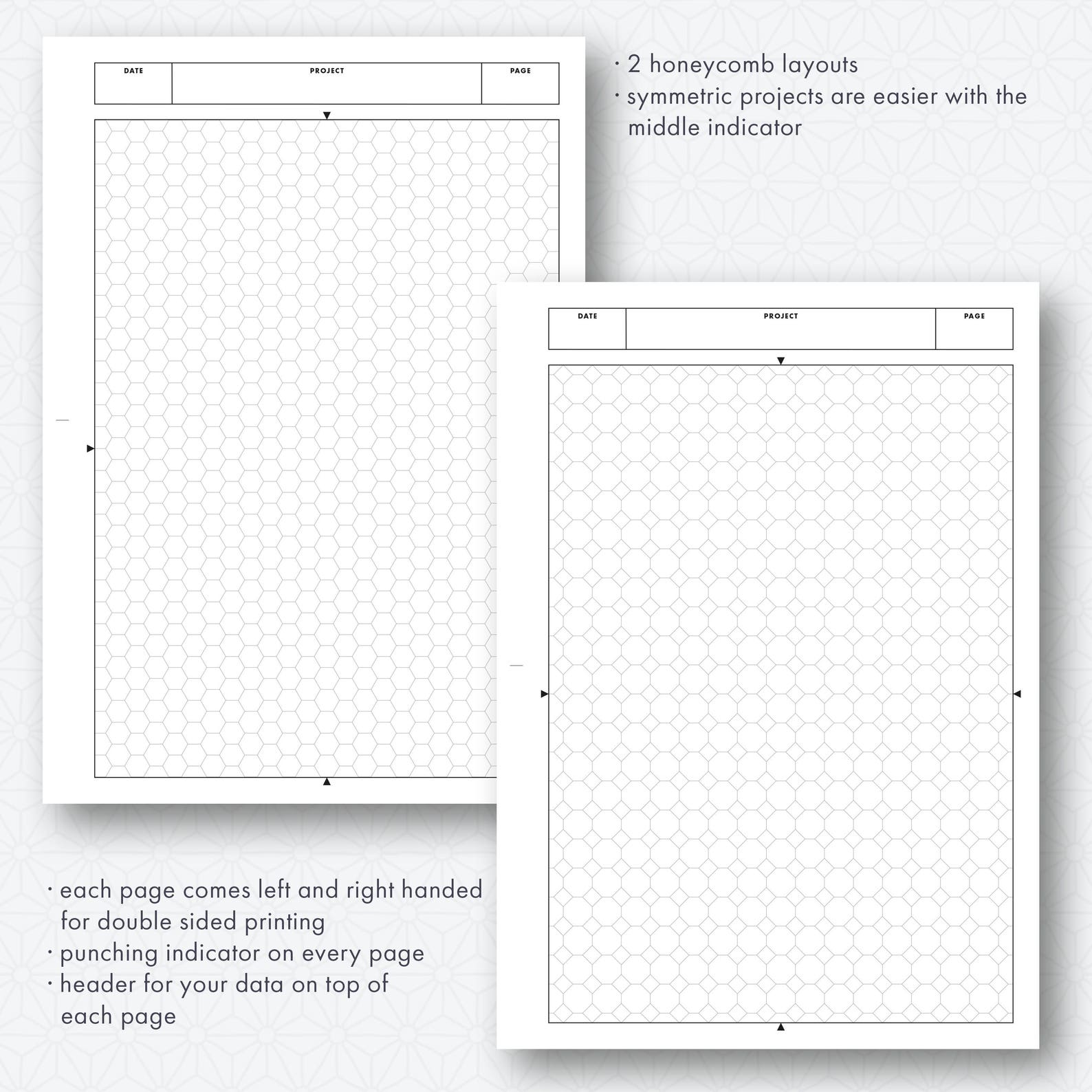 50004 Quilting Graph Paper Set, Printable Template, English, Instant ...