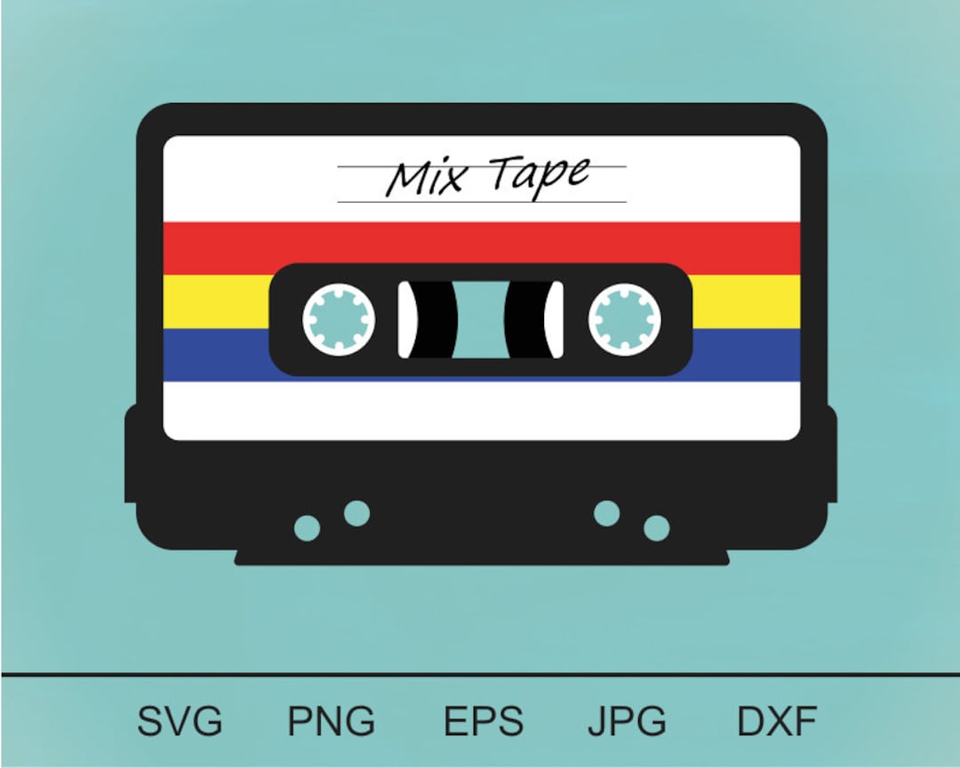 Mixtape Svg, Retro Svg, Cassette Tape Svg, 90's Mixtape Svg, Audio ...