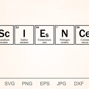 I Love Science Bundle Svg, Periodic Table of Elements Svg, Chemistry ...